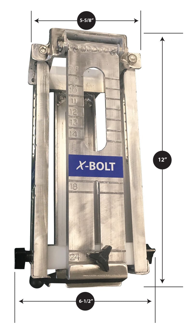 X-Bolt – Heavy Duty, Reusable, Light Pole Bolt Pattern Template